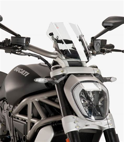 Cúpula Puig Naked Sport Regulable Ducati X Diavel S Transparente 8921W