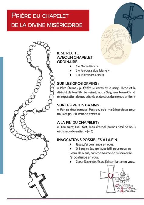 Chapelet de la Divine Miséricorde Bénédictines du Sacré Cœur de