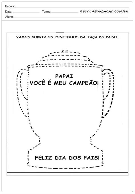 Atividades E Mensagens Para O Dia Dos Pais Para Imprimir