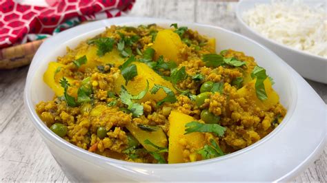 How To Make Lamb Keema Aloo Recipe The Aziz Kitchen