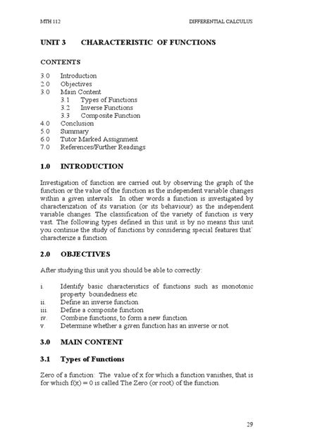 characteristics of functions pdf monotonic function function mathematics