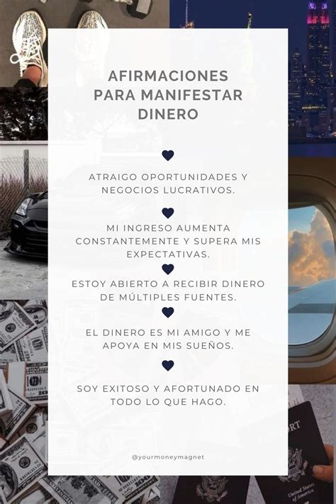 5 Afirmaciones Poderosas Para Atraer El Dinero Afirmaciones