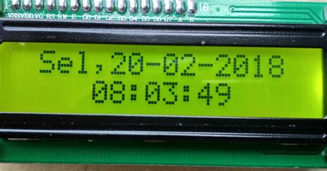 membuat jam digital dengan arduino esp32 rtc ds1302 d