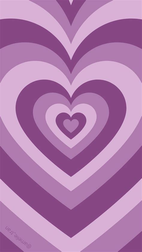 Purple Hearts In Iphone Wallpaper Themes Iphone Wallpaper