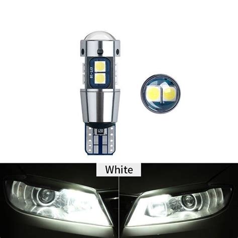 ECLAIRAGE TABLEAU DE BORD White Ampoules LED T10 W5W 168 192 Canbus 4