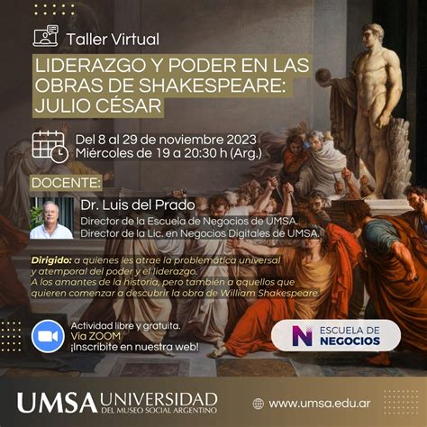 8 11 Taller Virtual Liderazgo Y Poder En Las Obras De Shakespeare