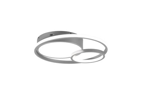 Plafonnier Led titane à 3 cercles VUELTA de TrioLighting