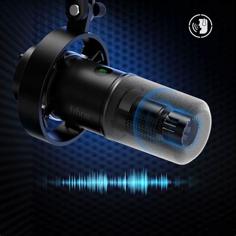 Microfone Dinâmico Fifine K688 USB XLR Black