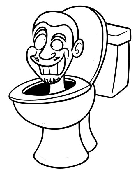 Desenhos de Skibidi Toilet Grátis Para Crianças para Colorir e Imprimir