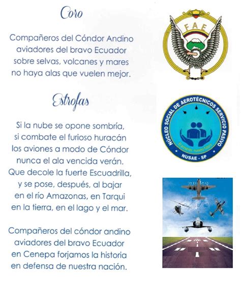 ELECCIONES 2020 NUSAE SP LISTA 3 Himno de la Fuerza Aérea