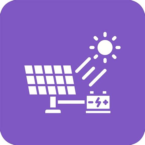 Icono de la energía solar Vector Premium