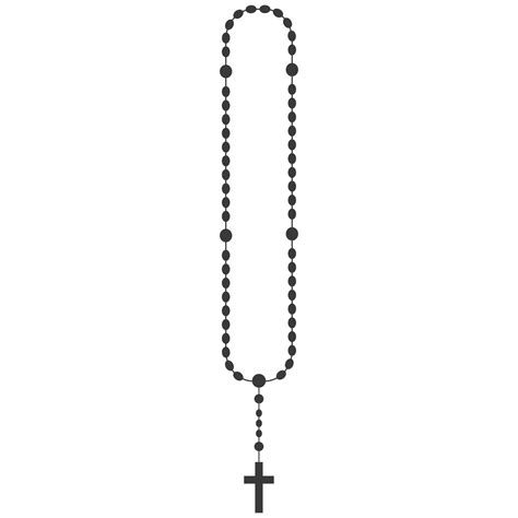 silueta de cuentas de rosario joyas de oración para la meditación