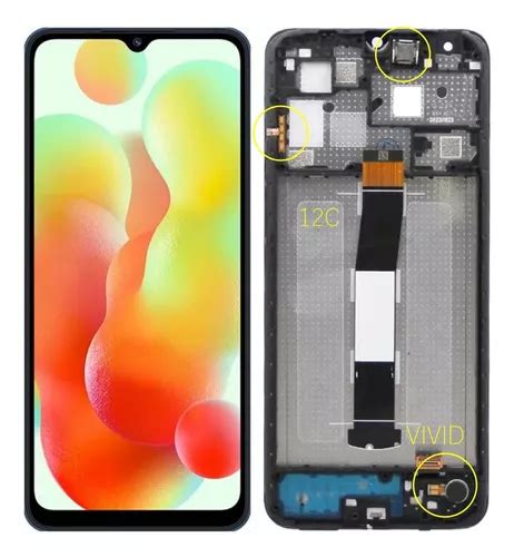 Tela Frontal Display Para Redmi C Aro Frete Gr Tis
