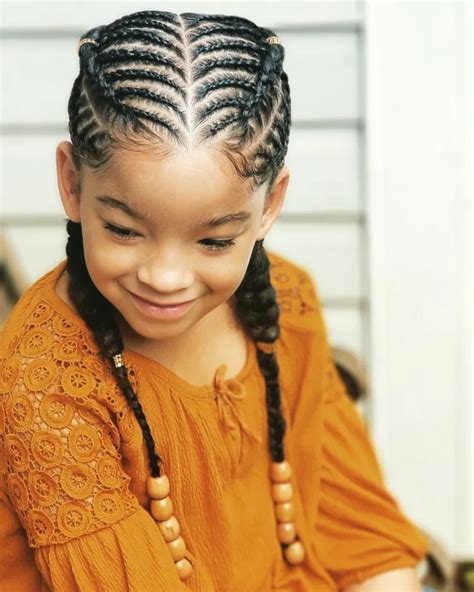 Coiffure Petite Fille 6 Tresses Africaines Mignonnes Tutos