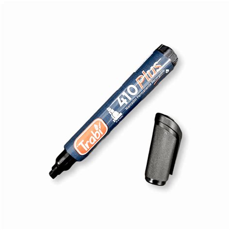 Marcador Trabi 410 Permanente Recargable Negro P Chanfle La Central