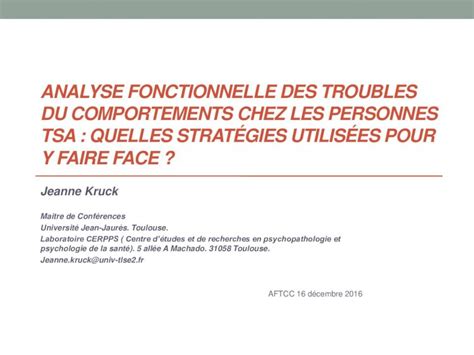 Pdf Analyse Fonctionnelle Chez Lenfant Aftcc Analyse