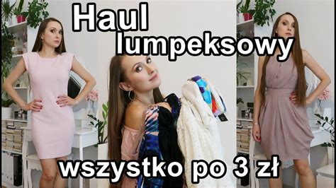 Mierzymy ciuchy z lumpeksu głównie sukienki haul lumpeksowy YouTube