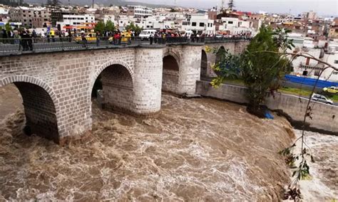 Arequipa caudal del río Chili se triplicó por fuertes lluvias Canal N
