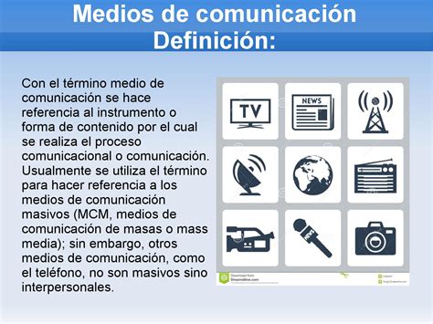Medios de Comunicación Definición y Ejemplos