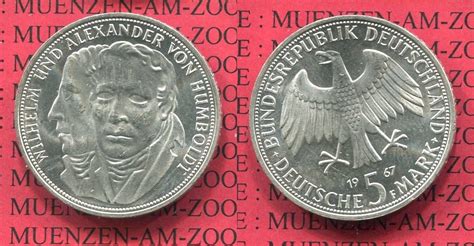 Bundesrepublik Deutschland Germany FRG 5 DM Gedenkmünze Silber