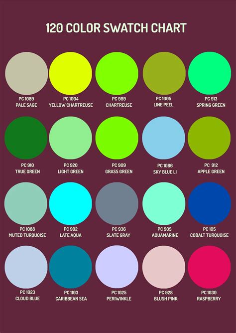 Color Swatch Chart Pdf Image To U