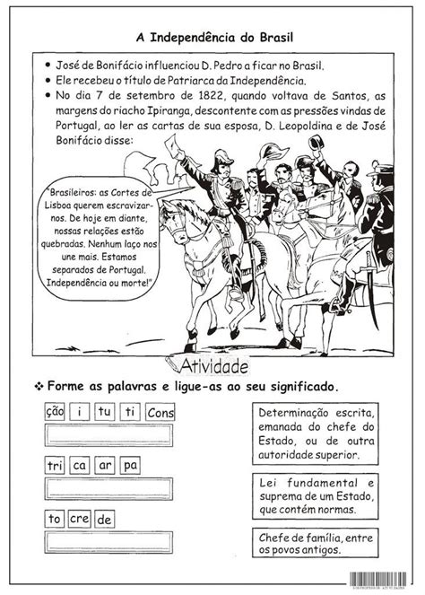 Sugestões de atividades para o Dia da Independência 7 de Setembro