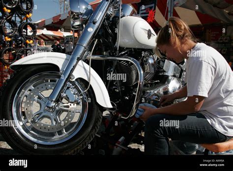 Woman Bike Week In Daytona Banque De Photographies Et Dimages Haute