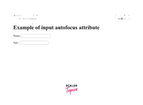 what is html autofocus scaler topics