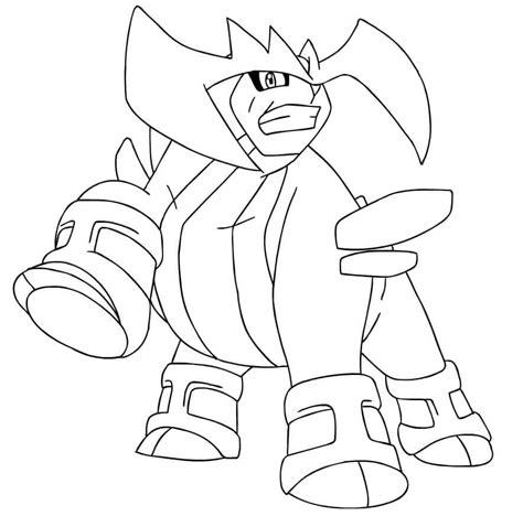 Terrakion Pokémon Legendarios para colorear imprimir e dibujar