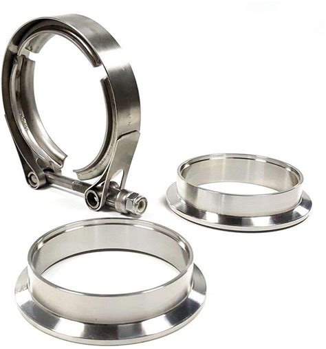 3 5 V Band Clamp Male Female Flanges Kit Stainless Steel 304 For OD 3
