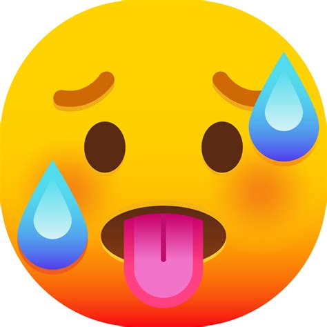 Hot Smiley Emoticon