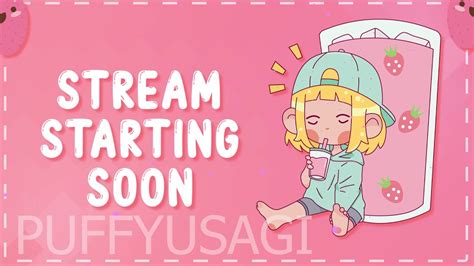 Cute Twitch Starting Soon Overlay Youtube