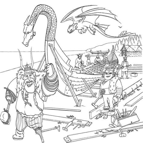 Desenhos de Como Treinar o seu Dragão para Colorir Pintar e Imprimir