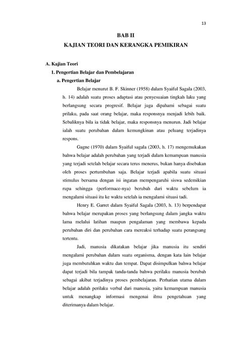 BAB II Bab 2 Ptk BAB II KAJIAN TEORI DAN KERANGKA PEMIKIRAN A