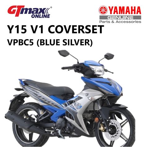 COVERSET Y15 V1 Y15ZR YSUKU V1 BODYSET YAMAHA ORIGINAL HLY BIRU SILVER
