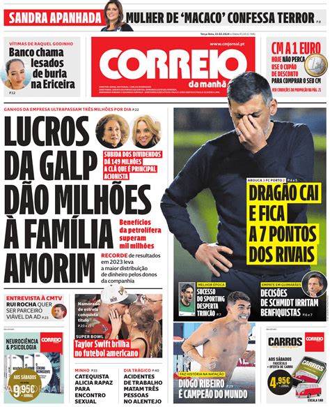 Correio da Manhã 13 fev 2024 Jornais e Revistas SAPO pt Última