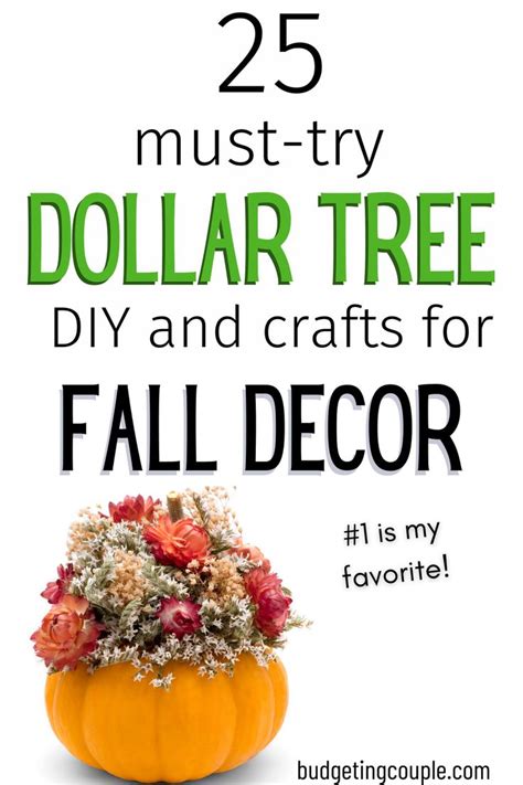 25 Dollar Tree DIY Fall Decor Ideas Fall Decor Diy Dollar Tree Diy