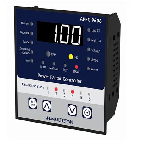 Multispan APFC 9606 Automatic Power Factor Controller For Industrial