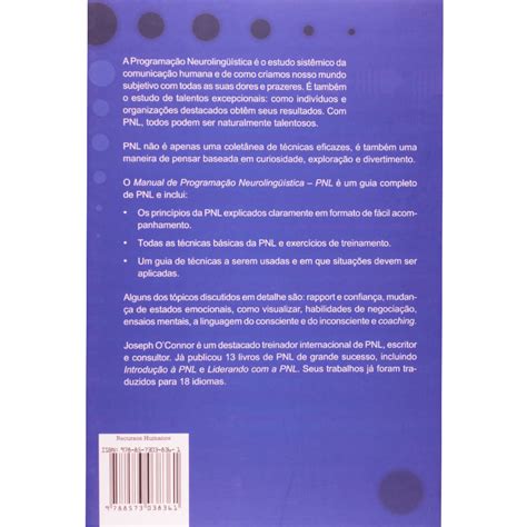 Manual De Programação Neurolinguística PNL Mega Arte