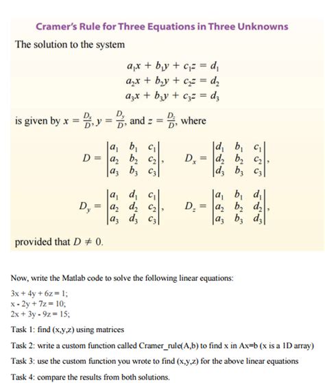 solve system of equations matlab matrix tessshebaylo