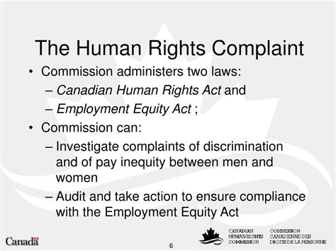 Ppt Human Rights Complaints And Discrimination Prevention Powerpoint
