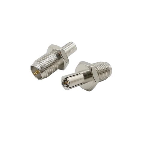 1 2 pces prata RP SMA TS9 rf conector coaxial rp sma jack fêmea para