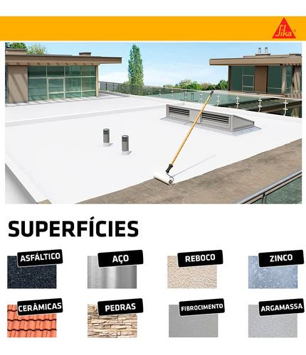 Sikafill Rápido Sika Manta Liquida Cinza Concreto 3 6kg Frete grátis