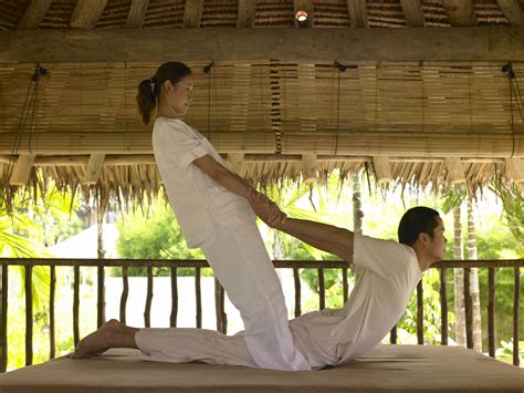 The Six Senses Thai Massage Focuses On Pressure Points And Gentle Stretching Movements Along