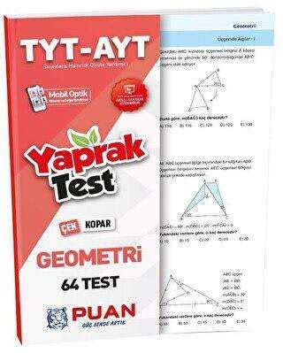 Puan Akademi Yayınları YKS TYT AYT Geometri Çek Kopart 64 Yaprak Test