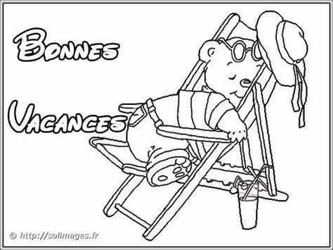 Coloriage Bonnes Vacances dessin gratuit à imprimer