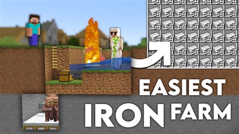 Minecraft EASY IRON FARM 1 19 Iron Farm Tutorial YouTube