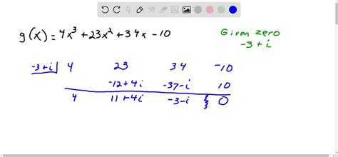 solved finding the zeros of a polynomial function in exercises 59 64 use the given zero to find
