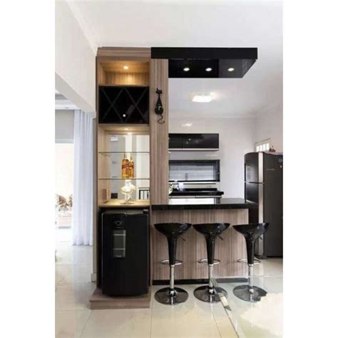 Promo Worldniture Kunio Meja Bar Mini Bar Minimalis Modern Full Set 120