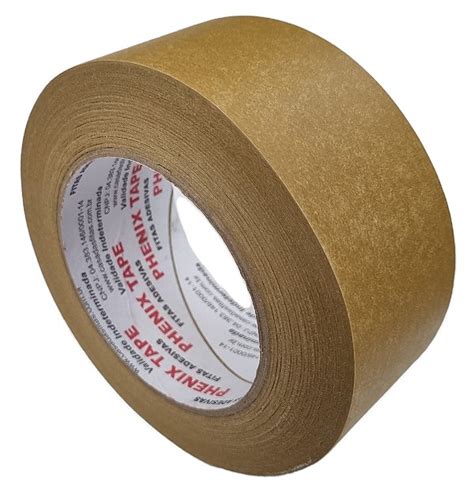 Fita De Papel Kraft Liso 491 48mm X 50m Phenix Tape Casa Das Fitas